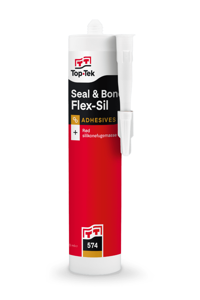 TT-574 Seal&Bond Flex-Sil Rød 310 ml - TOPTEK